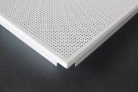 China Weather Resistant Acoustical Ceiling Tiles Aluminum / Galvanized Steel White Coated for sale