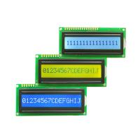 China 128x64 Resolution TFT LCD Display Module 80x36MM with 16x1 Yellow Green Characters and 1601 LED Backlight Option for sale