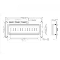 China Factory Price 1601 LCD Display Yellow-green and Blue 16x1 Lcd Display Module for sale