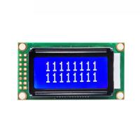 China Custom 0802 Lcd 16 Pin Display 8x2 Character Blue LCD Module for sale