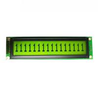 China Customized 1601 TFT LCD Display Module with 16x1 Green Character 16 Pin Access for sale
