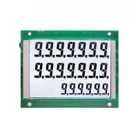 China Custom 20 Digit 7 Segment TN LCD  Transflective Sunlight Readable Screen for Fuel Dispenser and Gas Station Pump  Factory Direct for sale