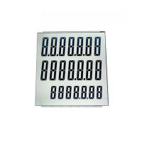 China Customized 21-Digit STN TN FSTN HTN 7 Segment LCD Display for Petrol Pumps Pin Connection LCD Petrol Pump Display for sale