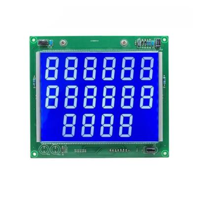 China 16-Digit Blue 7-Segment Fuel Dispenser Display Module TN Type with 128x64 Resolution and ST7789 Driver IC for sale