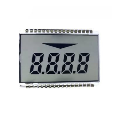 China Custom 4-Digit ETON Brand TN Type 12 O'Clock Viewing Transreflective LCD Screen 44.7x25mm Seven Segment Display Fuel Dispenser for sale
