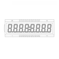 China Chinese Manufacturer Wholesale 8  Digit   Lcd Display for Customized for sale