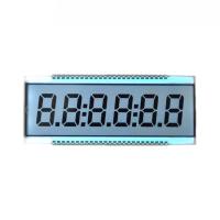 China New Ultra-Wide TN 8-Character 7-Segment LCD Display 86.36x24.13mm 6 O'clock Viewing for sale