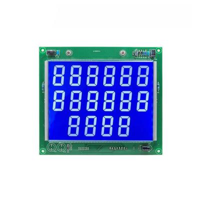 China High-quality16 Digit 7segment Fuel Dispenser 664 Lcd Display Module Blue for sale