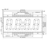 China High Quality TN Type 4 Digit Display Fuel Dispenser LCD Segment Displays for sale