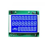 China Factory Wholesale Custom Lcd Display 7 Segment 22 Digit Car Lcd Pin With PCB for Fuel Dispenser for sale