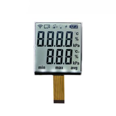 China Custom Lcd Display COG Grey 7 Segment 7 Digits Lcd Display Screen for Barometer for sale