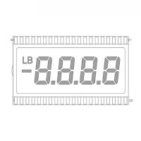 China TN 4-Digit  7-Segment LCD Digital Tube Clock Display Segment Code LCD Screen for sale