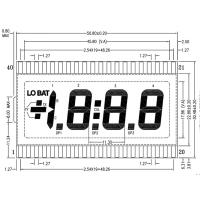 China Character LCD Display Module Reflective 7-Segment TN - Twisted Nematic 50.80mm x 30.48mm x 2.80mm for sale