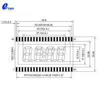 China factory price 40 10 pin lcd connector display 7segemnt 4 digit lcd display for sale