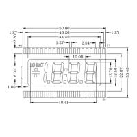 China Customized 3.5-Digit TN LCD 7-Segment Display Voltmeter & Ammeter Fast Factory Delivery VA Type for sale