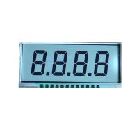 China 4 Digit TN 7 Segment LCD Glass Panel with Metal Pin Connection for sale