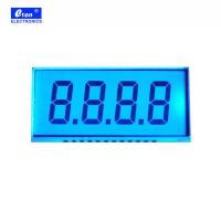 China 4 Digit TN 7 Segment LCD Glass Panel with Metal Pin Connection for sale
