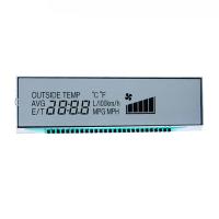 China Automotive Segment LCD Display, Car Dashboard LCD Module for Temp Fuel Consumption Indicator for sale