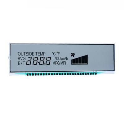 China Automotive Segment LCD Display, Car Dashboard LCD Module for Temp Fuel Consumption Indicator for sale