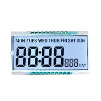 China Custom TN VA LCD Monochrome  Electronic Digital Clock Display Screen 50x30x2.8mm Segment Displays Product Category for sale