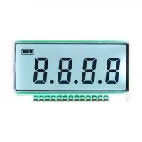China High Quality Lcd 7 Segment Lcd Glass 5 Digit 7 Segment Display 14 Pins TN Positive Custom Small Size Lcd Panel for sale