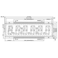 China Custom Big Small 7 Segment Monochrome Display Screen Glass Panel Module TN LCD Display for sale