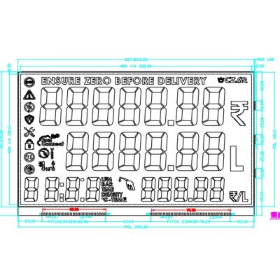 China ET-S4988 13 digit custom pin connect lfd price touch screen tft module ultra-wide lcd display screen for fuel dispenser for sale