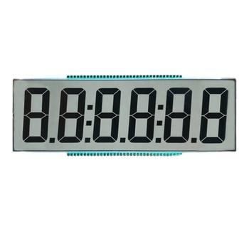 China ET-S4614 6 Digit 7 Segment 70 Pins Tn Lcd Display with Backlight for Oil Gas Fuel Dispenser Lcd Panel for sale