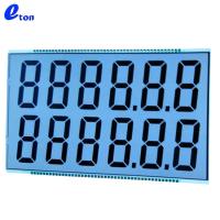 China Customized Fuel Dispenser 12 big digit legs lcd segment display for sale