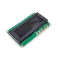 China monochrome character i2c white lcd display 20x4 with white words and black background for instrument for sale
