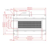 China New Black Cob Module with 4x20 Character LCD Display 2004 STN Blacklight STN LCMS 2004 Character LCD Display for sale