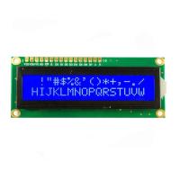 China Factory Newly Customized 1602 LCD Module  5.0V Yellow Green /Blue/ Gray for Selection 2x16 Lcd Display for sale