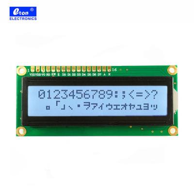 China Customized 1602 Monochrome STN LCD Module Grey Film 5.0V 16 Characters X2 Lines for sale