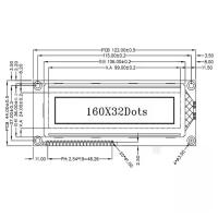China High Quality 160x32 Graphic LCD Display Custom 160*32 Dots Character Displays Factory Price for sale