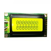 China Customized YellowGreen,  Monochrome Stn 5.0V 8(characters) X 2(line)  Lcd Display for sale