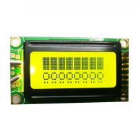 China Customized YellowGreen,  Monochrome Stn 5.0V 8(characters) X 2(line)  Lcd Display for sale