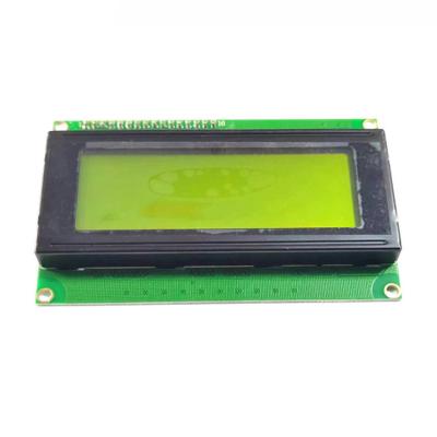 China Factory Customized High-quality STN 2004 Character LCD Module Yellow Green with Adapter for sale