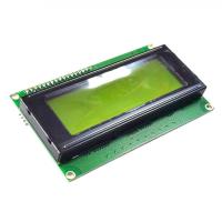 China Factory Customized High-quality STN 2004 Character LCD Module Yellow Green with Adapter for sale