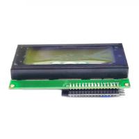 China Factory Customized High-quality STN 2004 Character LCD Module Yellow Green with Adapter for sale