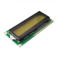 China Customized YELLOW-GREEN 1602 Monochrome STN 5.0V 16(characters) X 2(line)  LCD Module for sale