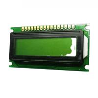 China Custom Pantalla Lcd 8x1 Yellow-green Alphanumeric  8x1 Lcd Display Module 0801 Lcd Module for sale