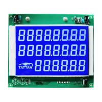 China Factory Wholesale Custom Lcd Display 7 Segment 22 Digit Car Lcd Pin With PCB for Fuel Dispenser for sale