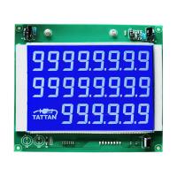 China Factory Wholesale Custom Lcd Display 7 Segment 22 Digit Car Lcd Pin With PCB for Fuel Dispenser for sale