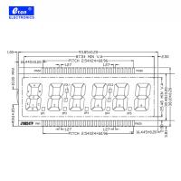 China Factory Direct Supply 6 Digit TN Segment LCD Display Hot Fuel Dispenser Display Screen for sale