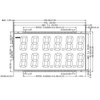 China OEM LCD Manufacturer Monochrome Custom Seven Segment Fuel Dispenser Glass Lcd Display for sale