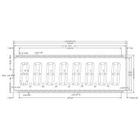 China 7 Segment 8 Digits LCD Display 128 PIN  5 V Fuel Lcd Display for sale