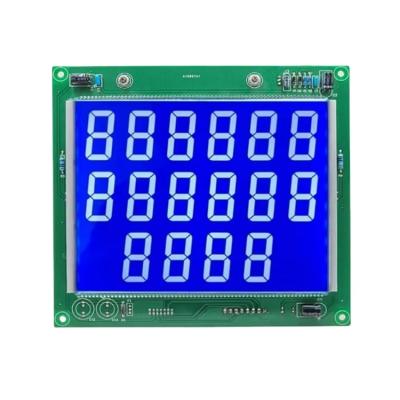 China 16-Digit Blue 7-Segment Fuel Dispenser Display Module TN Type with 128x64 Resolution and ST7789 Driver IC for sale