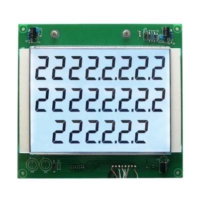 China Custom 7 Segment 22 Digit Big Lcd Screen Display TN Car Lcd Display for Fuel Dispenser for sale