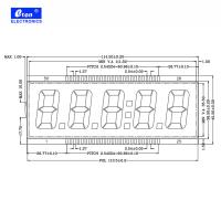 China Customizable 5-Digit TN Type 7 Segment LCD Display Screen Factory Fuel Dispenser Display for sale