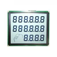 China LCD Display for Fuel Dispenser 664 Type 7 Segment Custom Design LCD Module 10 Pins Serial Interface Monocolor Lcd Display for sale